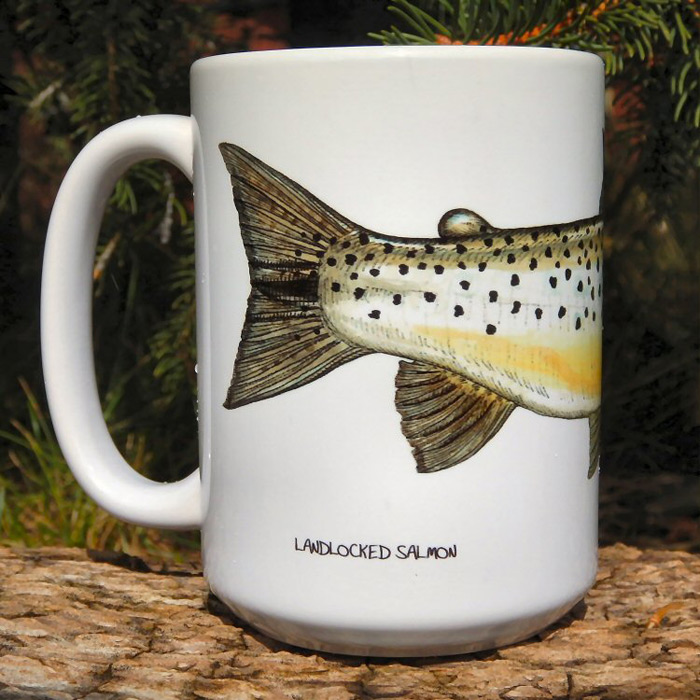Landlocked (Ouananiche) Salmon | Coffee Mug | Jeff Currier – Jeff Currier