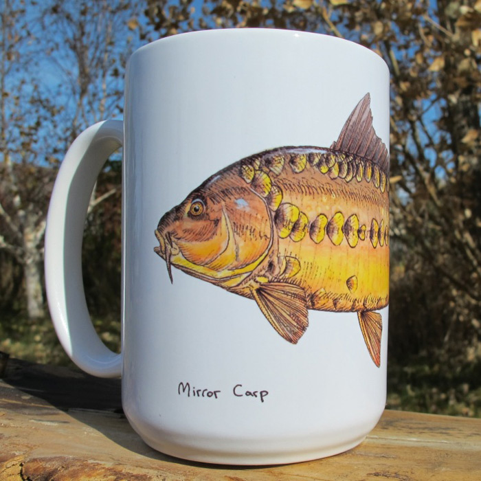 Mirror Carp Coffee Mug Jeff Currier Jeff Currier