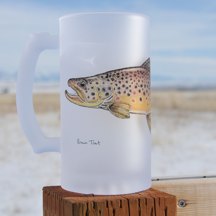 Brown Trout | Frosted Mug | Jeff Currier – Jeff Currier