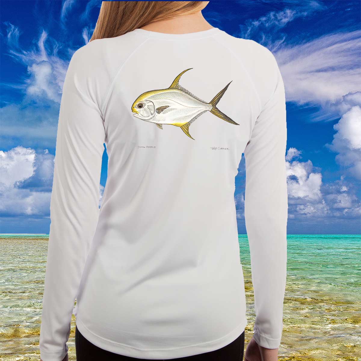 Yellow Permit | Ladies Solar Long Sleeve Shirt – Jeff Currier